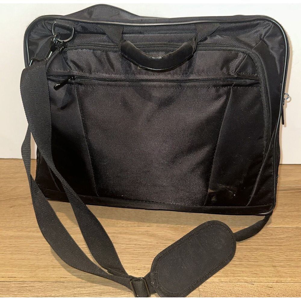 Targus Leather Laptop Briefcase Bag Black. Shoulder S… - Gem